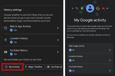วิธีดู My Activity Google เช็คประวัติการเข้าเว็บ แอพต่างๆ ในมือถือพร้อม ...