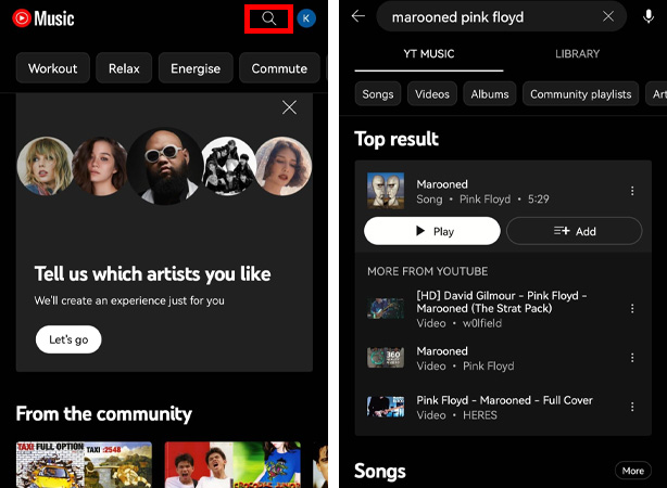 วิธีทำ YouTube My Mix Playlist ใน YouTube Music บนมือถือในปี 2022