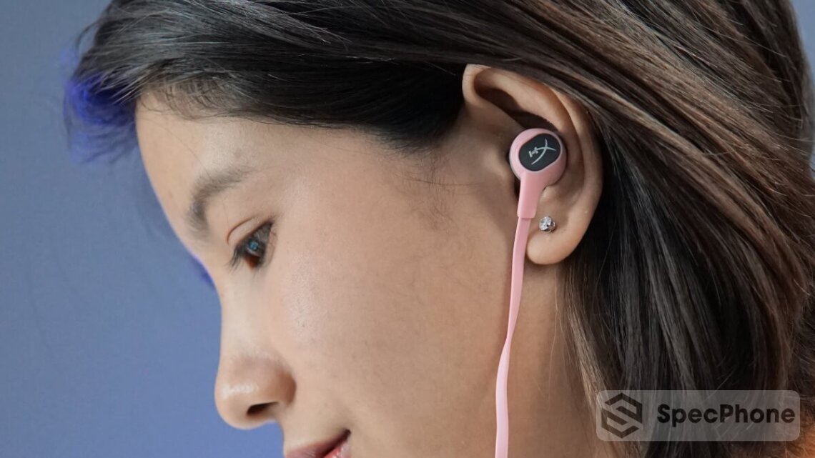 HyperX Cloud Earbuds Pink หูฟังเกมมิ่ง สนุกได้เต็ม100 กระชับ