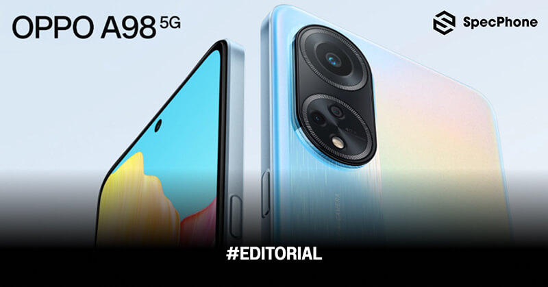 สเปค OPPO A98 5G หน้าจอ 120Hz กล้อง 64MP ชิป SND 695 และชาร์จไว 67W ...