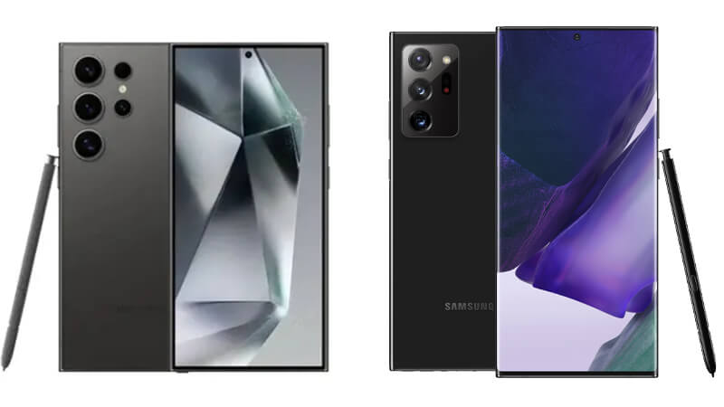 เปรียบเทียบ Samsung Galaxy S24 Ultra vs Note 20 Ultra ต่างกันแค่ไหนในปี ...